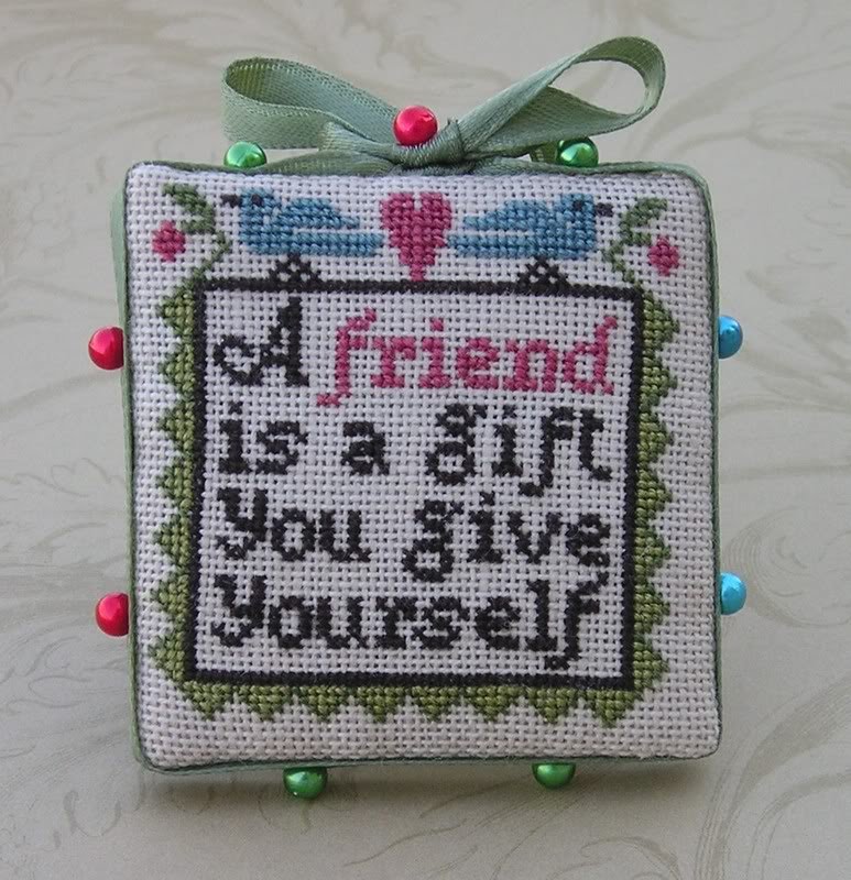 Freebies Gallery stitched by Anita: Prairie Schooler Freebie "A friend"