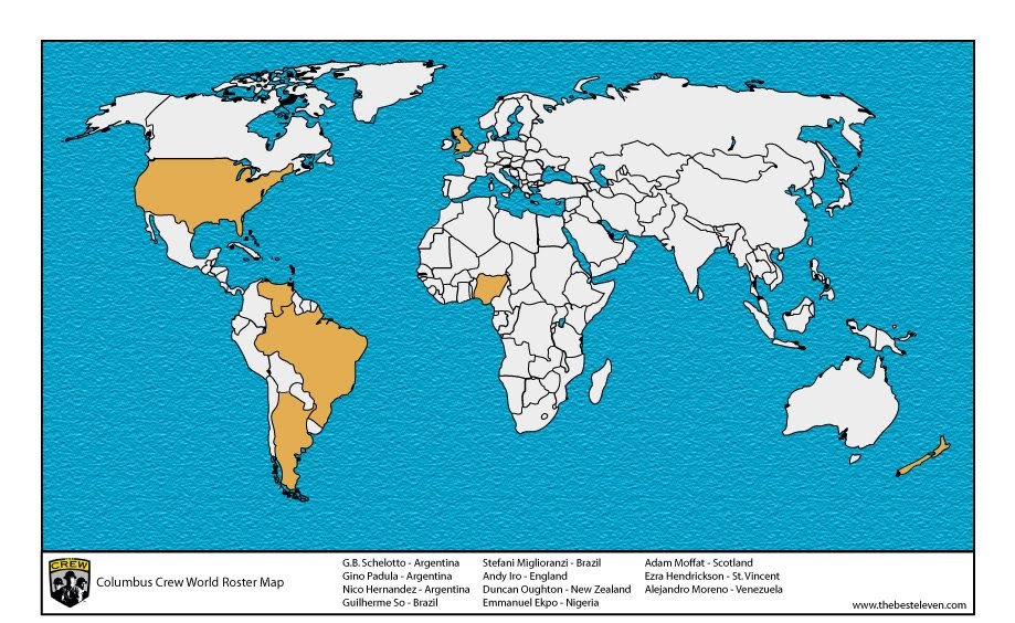 The Best Eleven: 2008 Columbus Crew Roster Maps