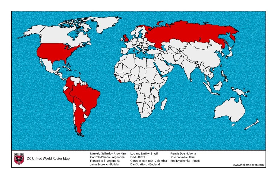 The Best Eleven: 2008 DC United Roster Maps