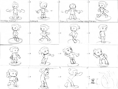 character projects: Character Sheet, Storyboards, Animatics.