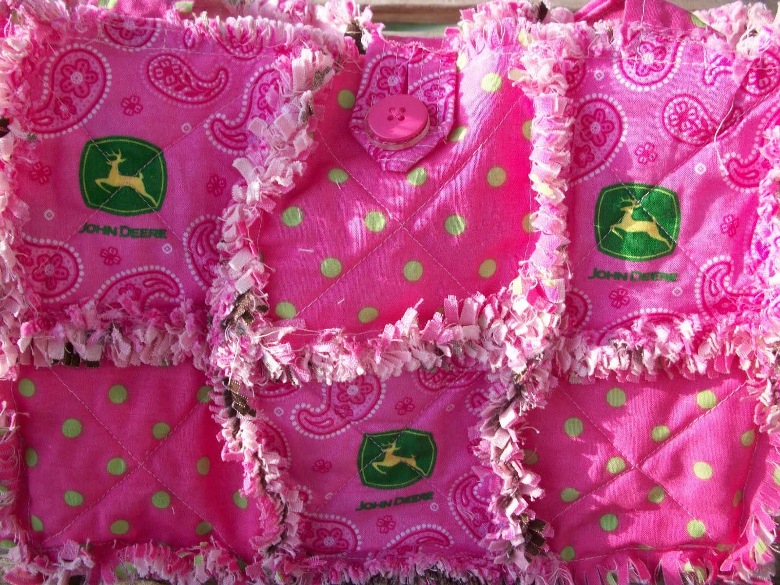Creative Chevy05Chick Sews: Pink Paisley John Deere & Hot pink & Zebra ...