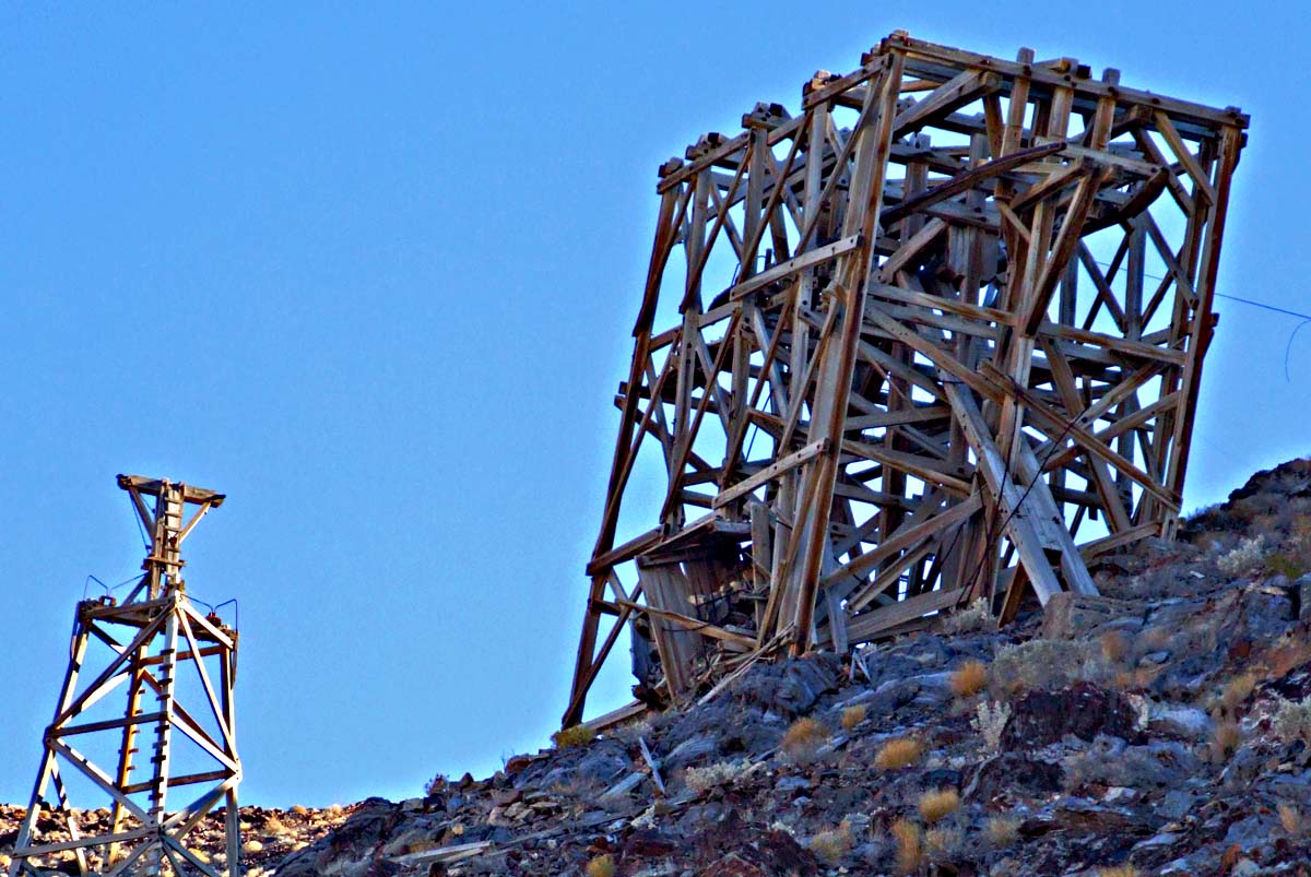 Saline Valley Salt Tram: Tram Station and Tower Route