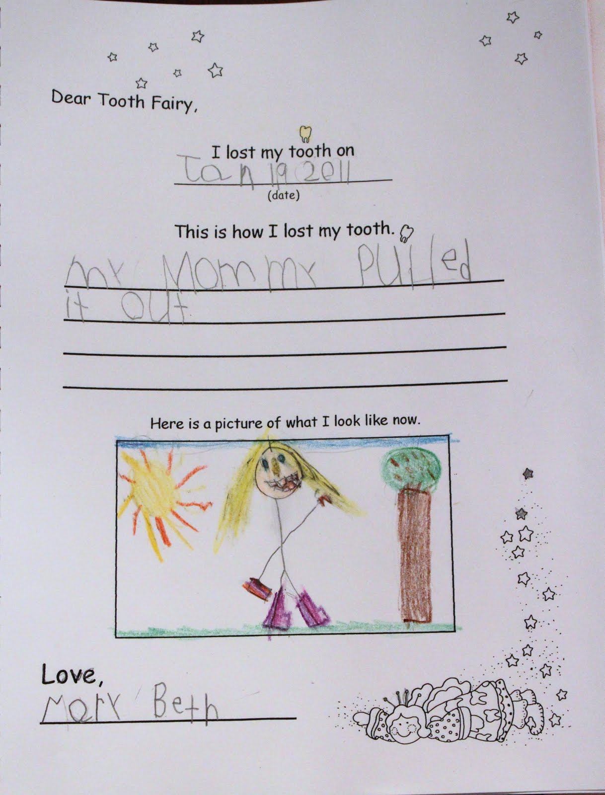 Mommy's Little Peanuts: tooth journal