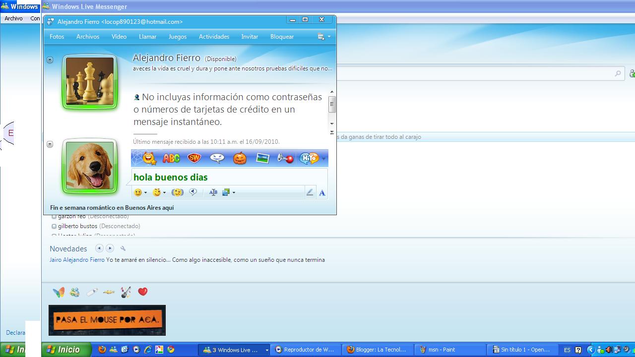 Redes Sociales Y Correo Electronico: Como chatear con windows live ...