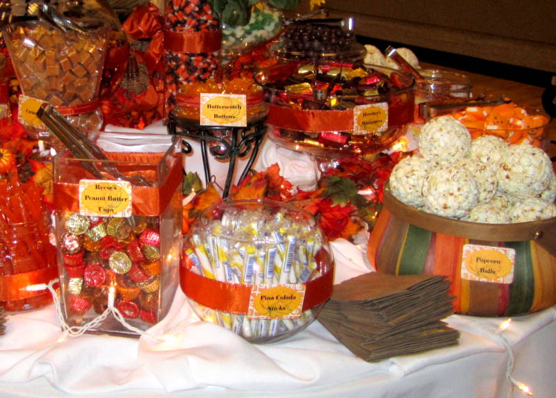 Leafy Tree Tops: Fall / Autumn Themed Candy Buffet