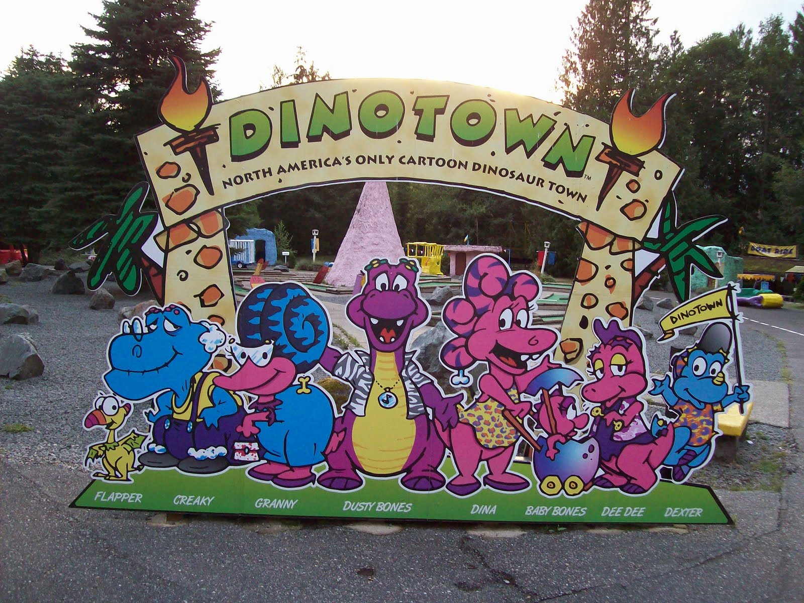 edible forest creatures: DINOTOWN!