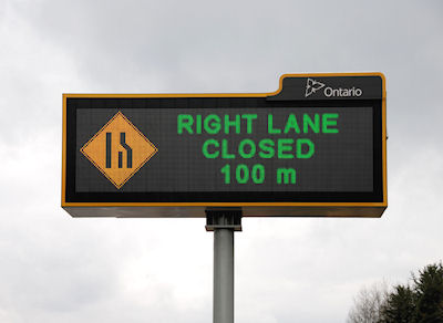 Ledstar Electronic Signs to hit more Ontario Highways