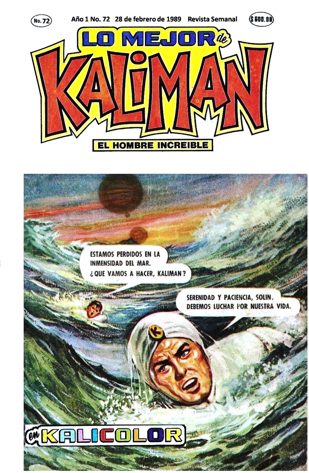 Mexico Comic Aventuras 1: Lo mejor de Kaliman (71 al 75) Kalicolor - Gaea