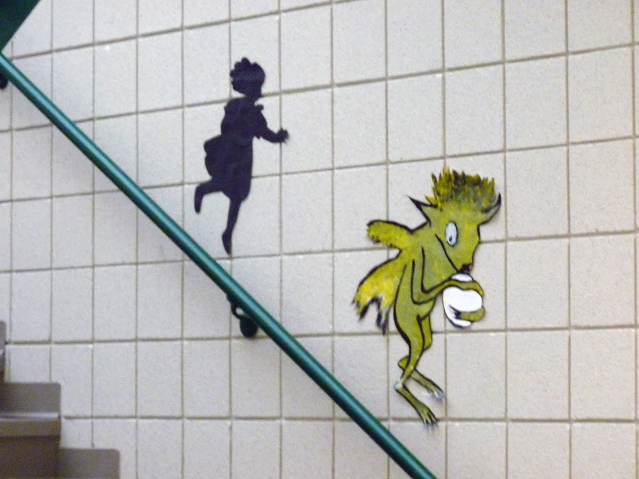 Dublin Jerome IB Art: Children chasing their monsters