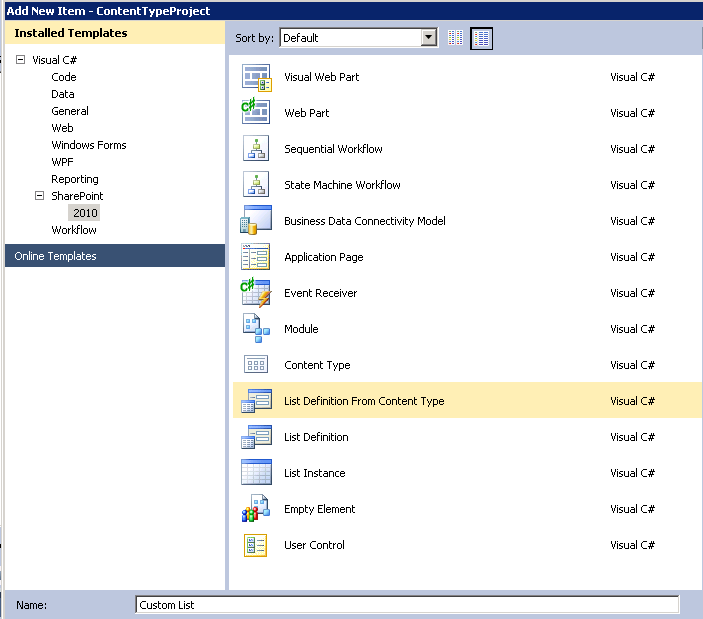 SteveMann's Path: SharePoint 2010: Using Visual Studio 2010 to Create a ...