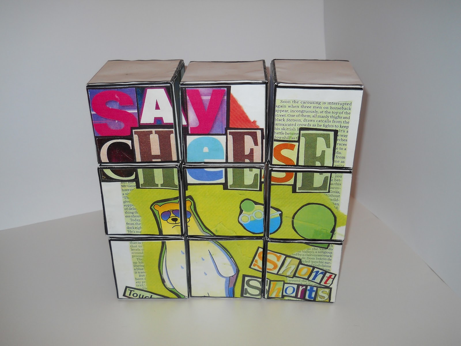 Helen's Artwork: POP ART 3D BOX MOSIAC