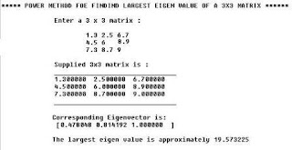 Hullooo! I found it :): Power Method to find the maximum Eigenvalue of ...