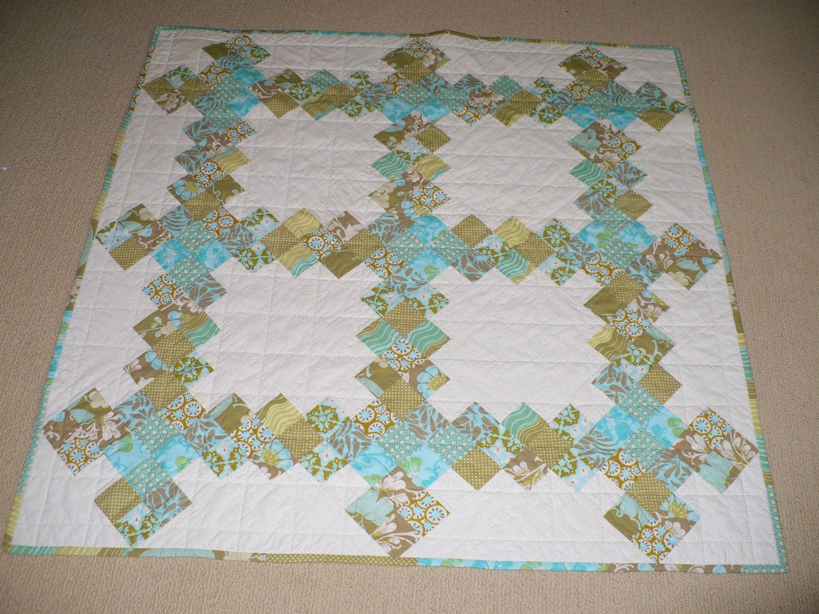 Cheryl's Tea House: Double Irish Chain Quilt
