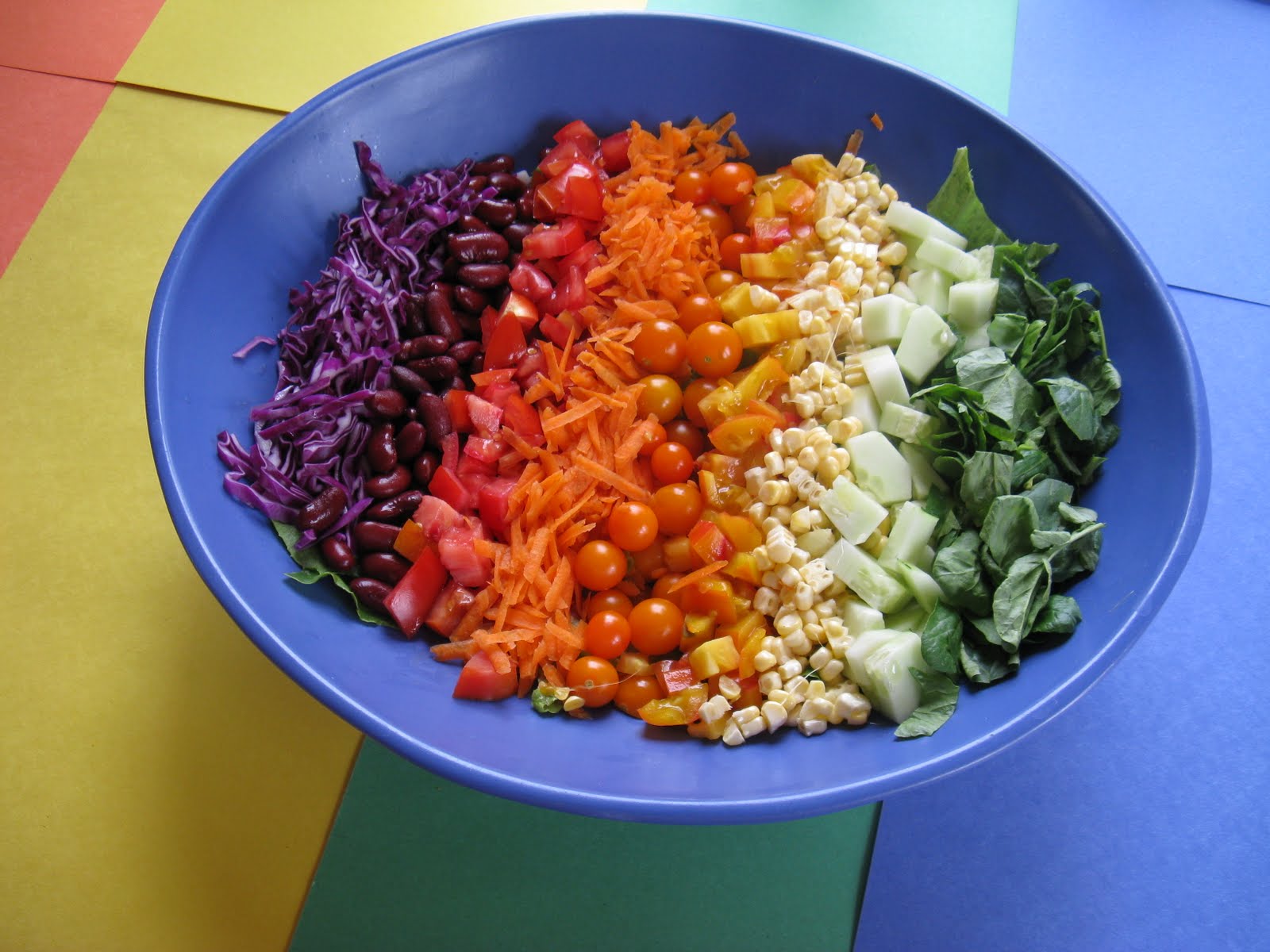 Vegan Eats and Treats!: Rainbow Potluck! It's so intense!