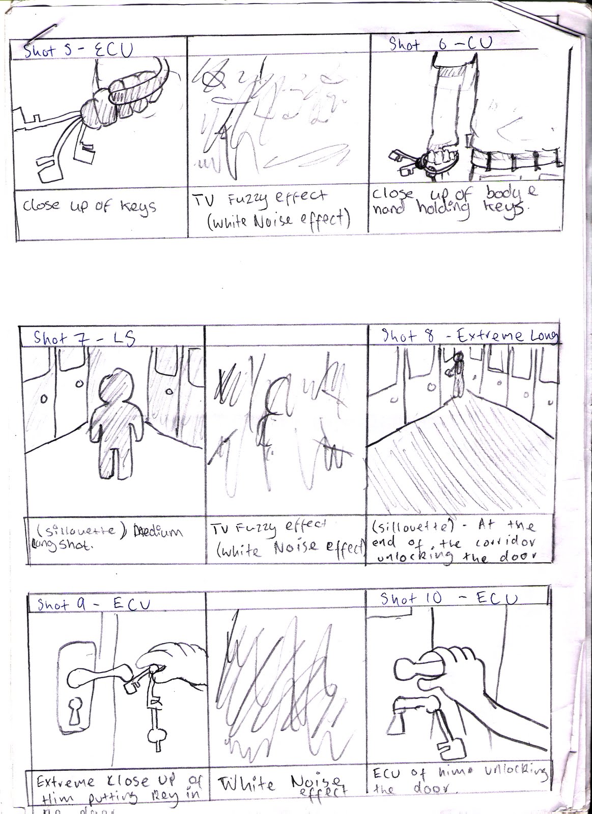 Sick'end Pictures: Storyboard For Horror Movie Trailer