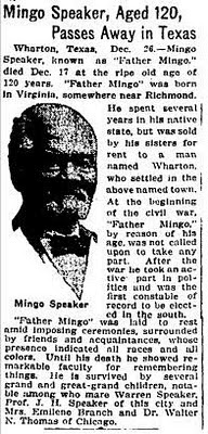 Mariah's Zepher: Mr Mingo Speaker Of Wharton Texas