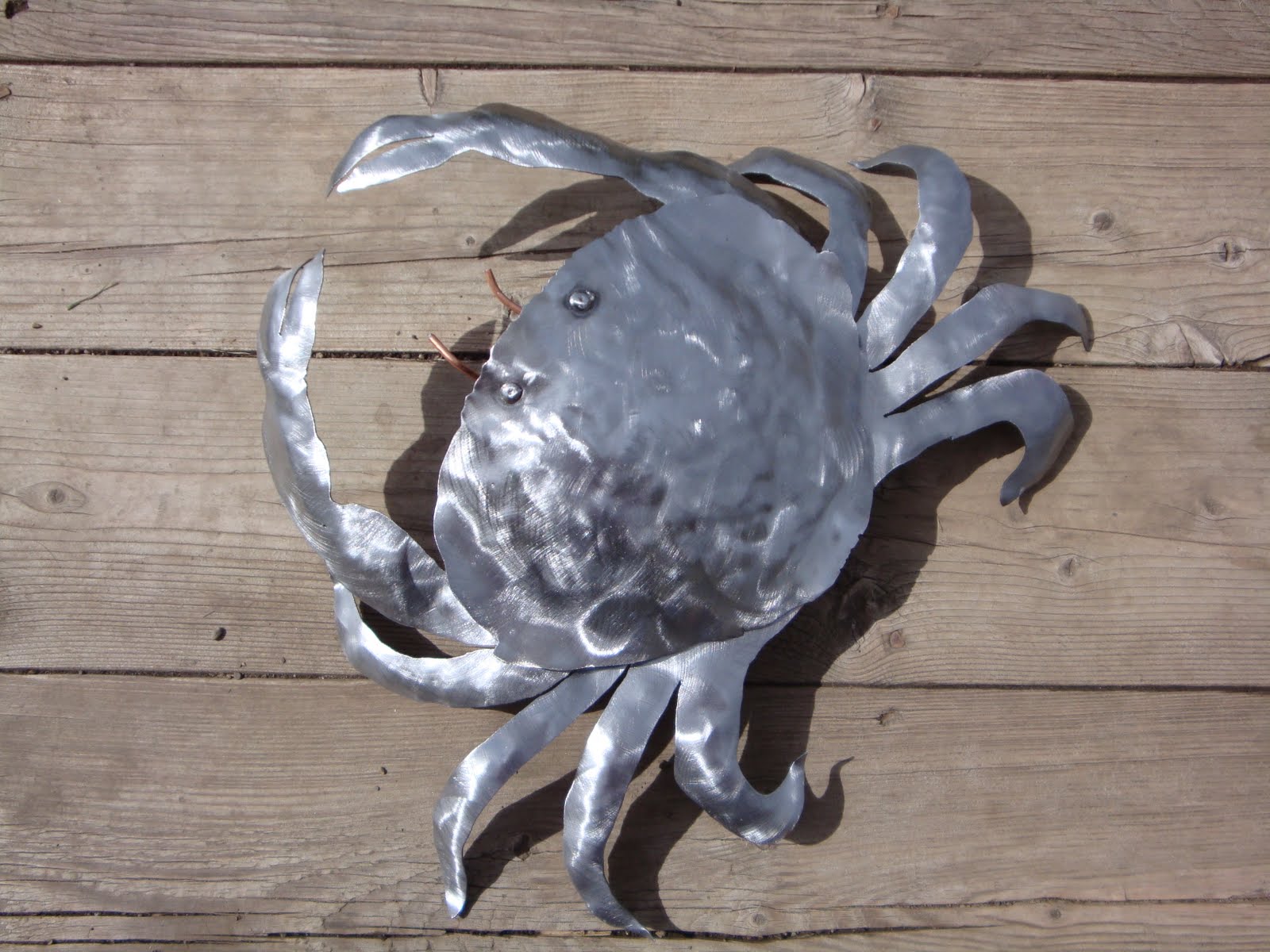 What we're doin' these days...Dawn and Earl: Earl's Metal Crabs