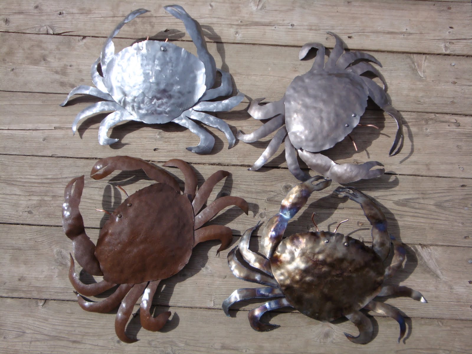 What we're doin' these days...Dawn and Earl: Earl's Metal Crabs