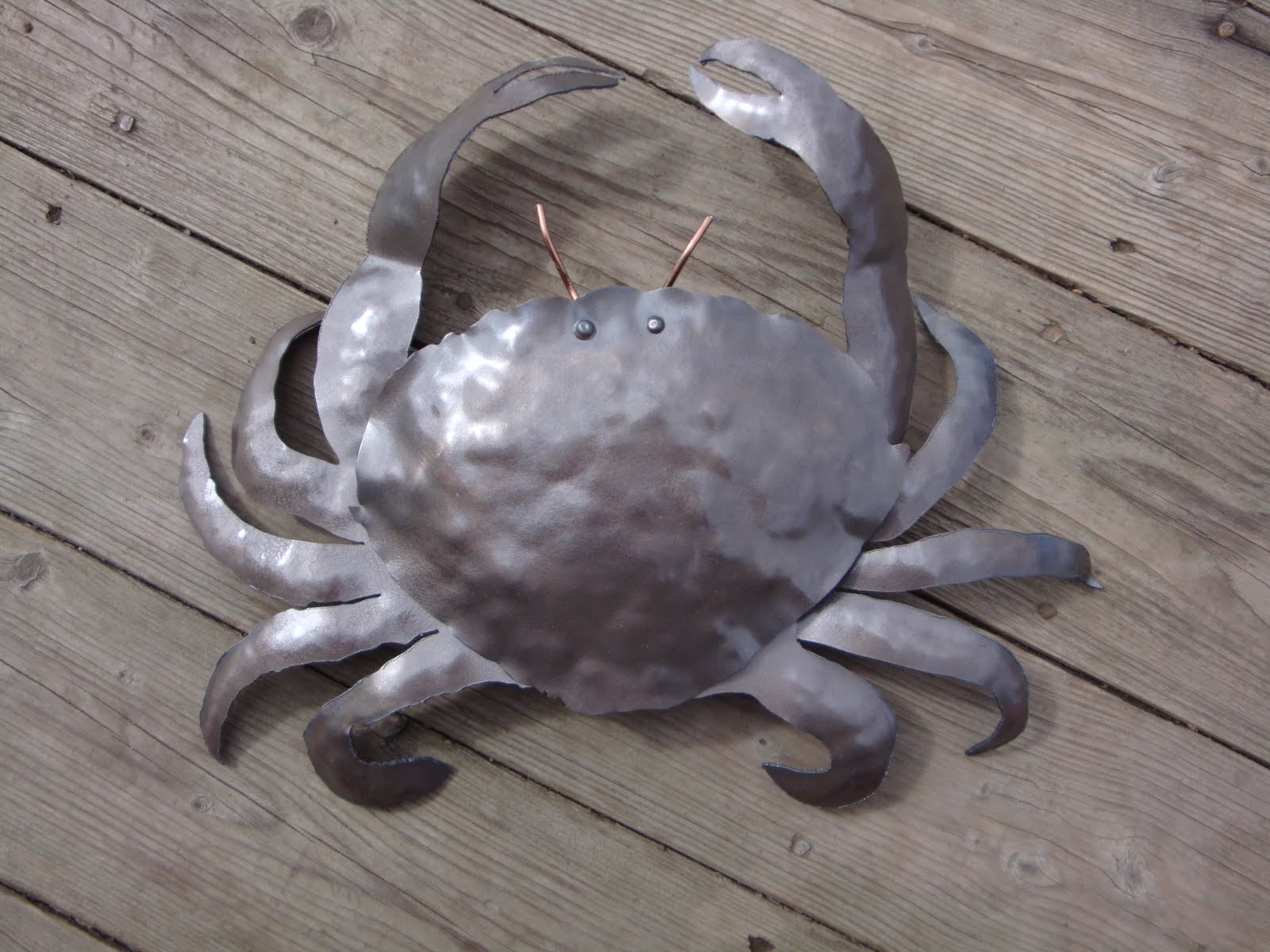 What we're doin' these days...Dawn and Earl: Earl's Metal Crabs