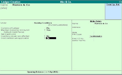 Tally Tutorial | Learn Tally Online: Ledger Creation in Tally
