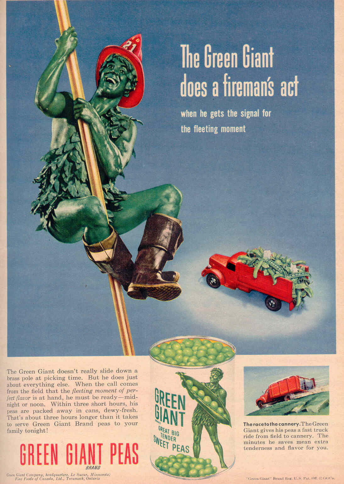 gold country girls: Then And Now #77 The Jolly Green Giant