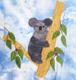 The Marysville Quilt Project: Gail's koala - remembering the wildlife