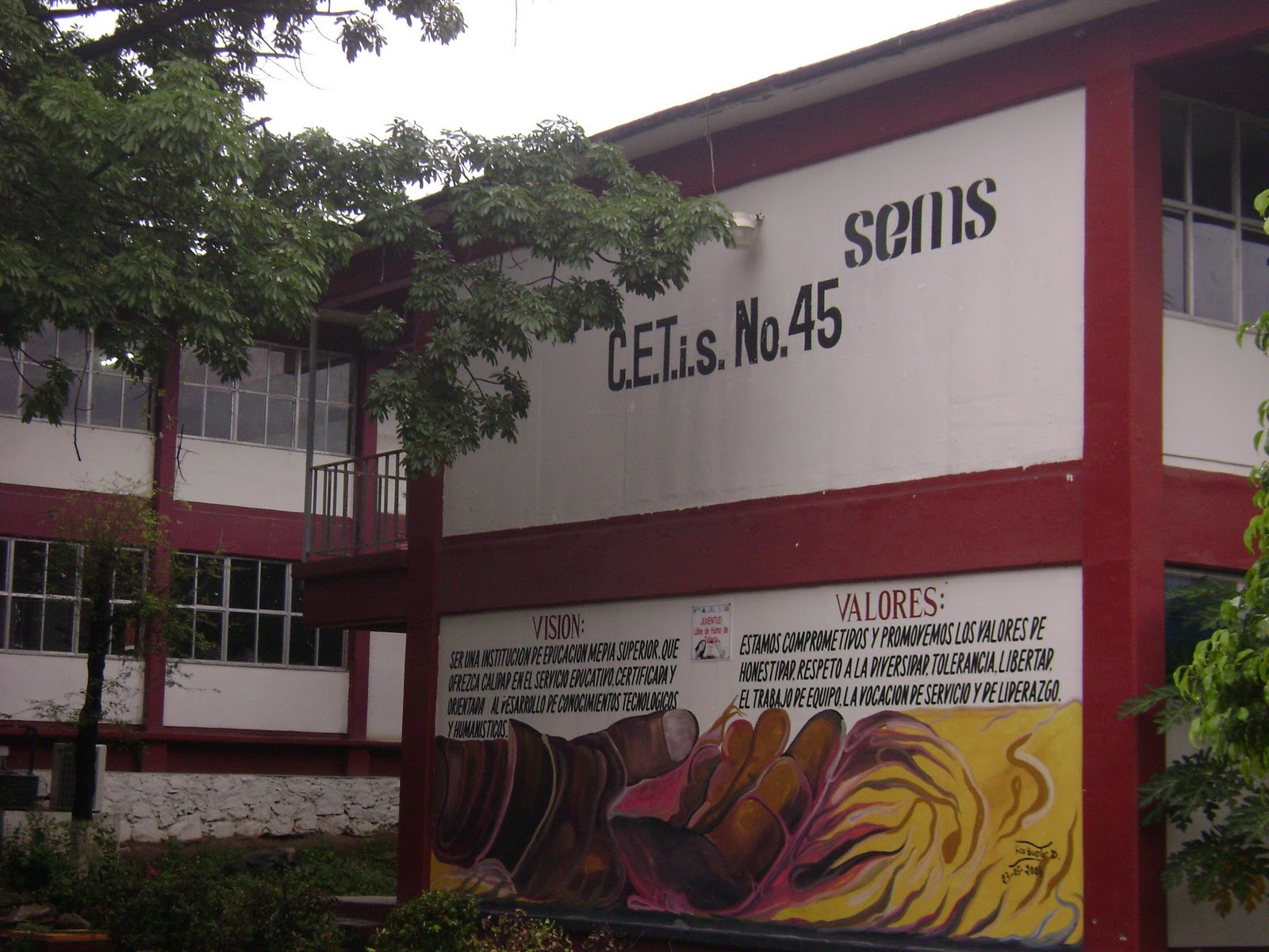 ESPECIALIZACION: Fachada principal CETis 45