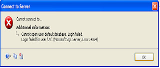 Libyan Developer: SQL SERVER 2005-Error 4046 Cannot open user default ...