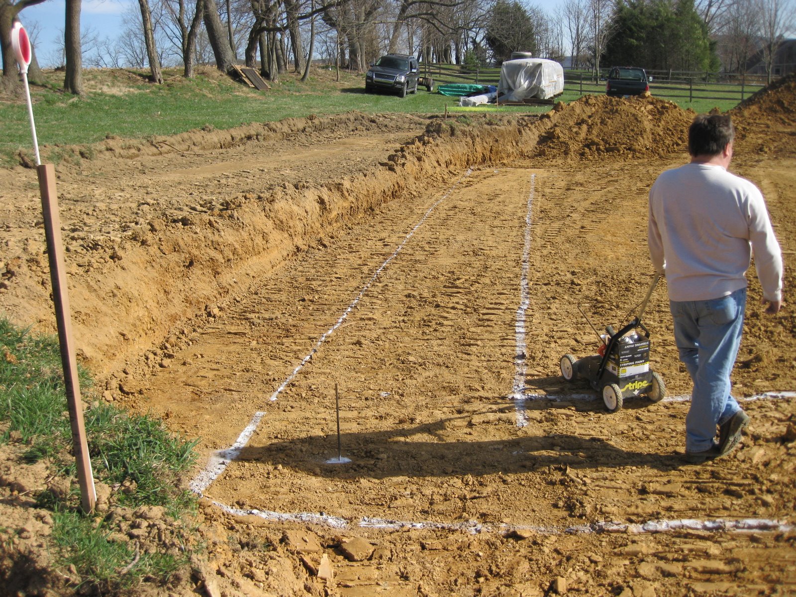 The Beaumont Barn: Marking for the footers