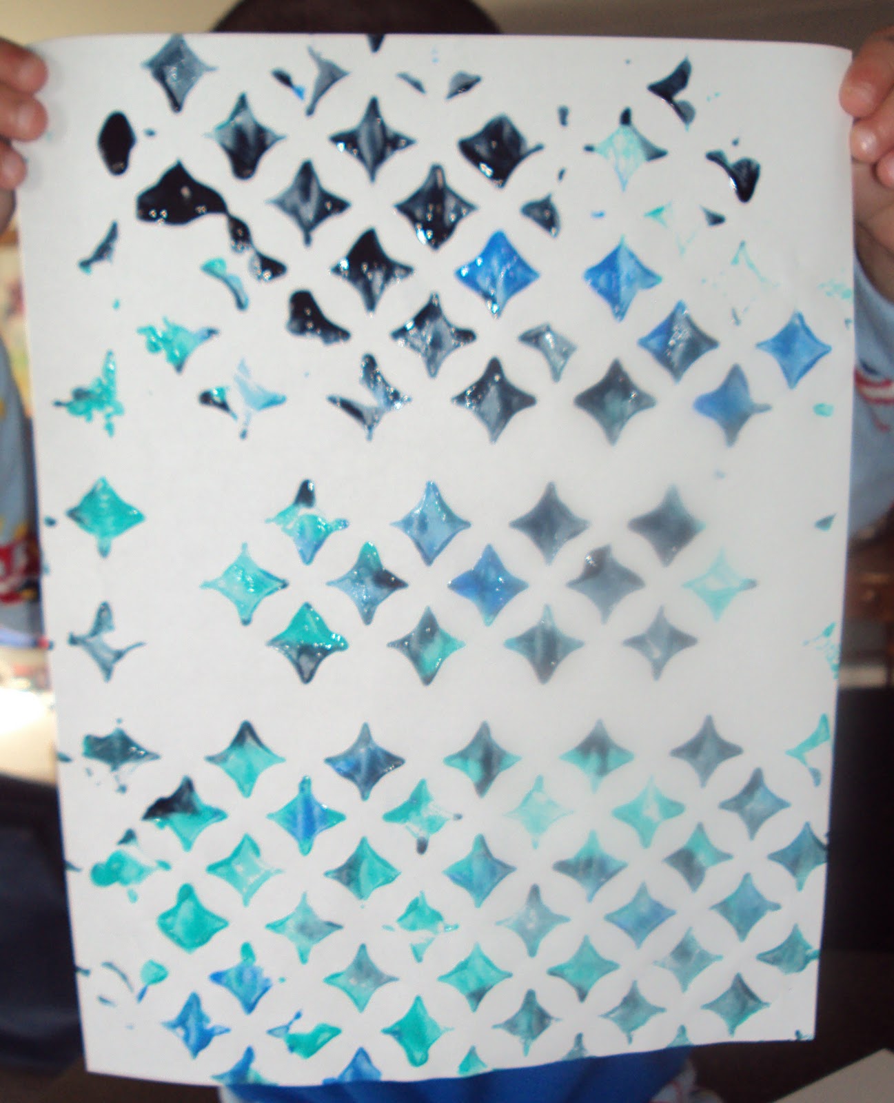 Time for Play: Reverse Print Painting