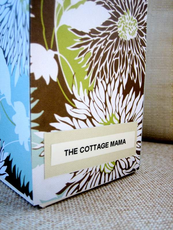 Pretty Scrapbook Paper Covered Magazine File ~ Tutorial - The Cottage Mama