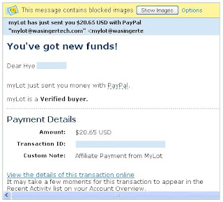 MyLot Proof of Payment