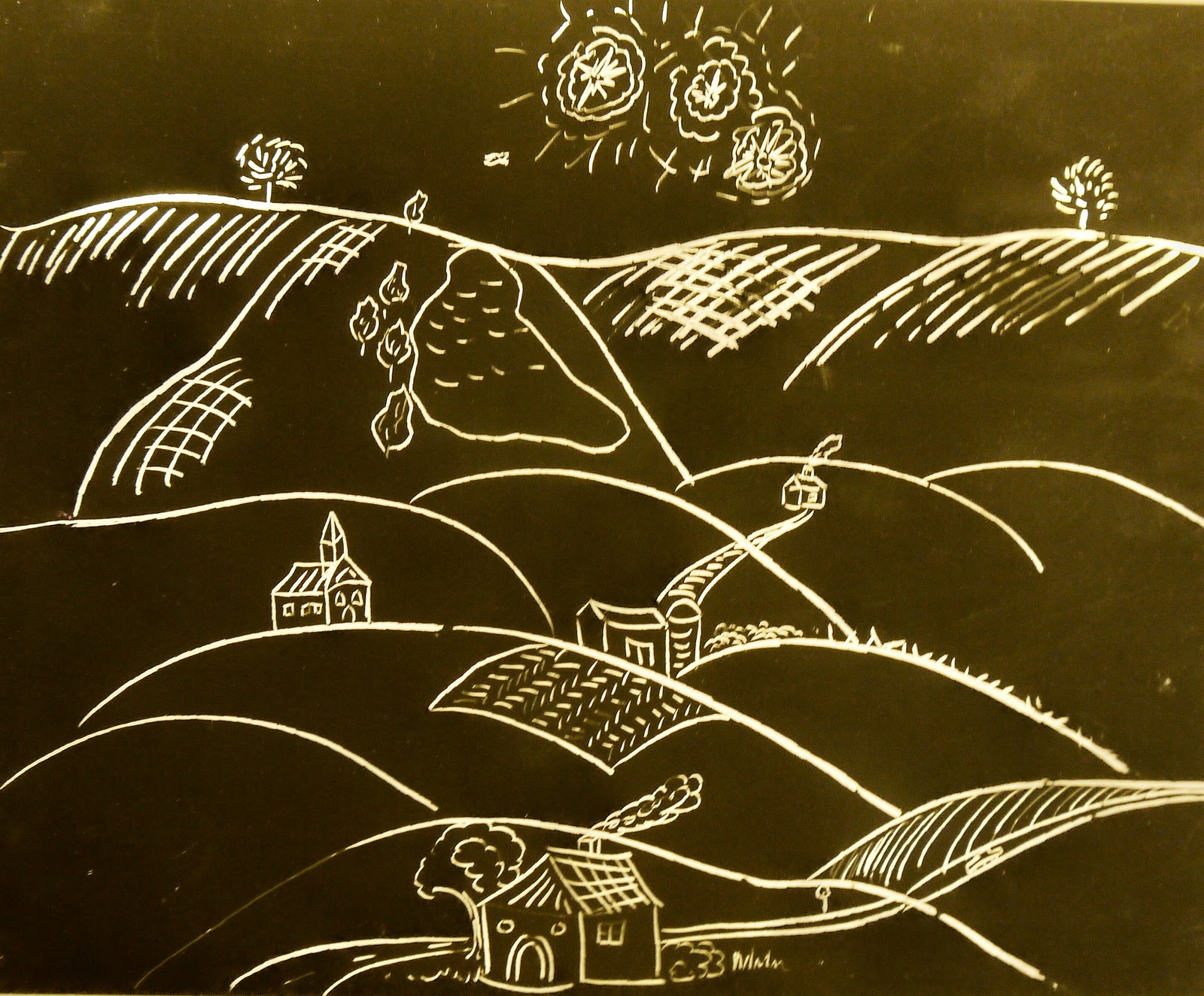 Scratch Art Landscape