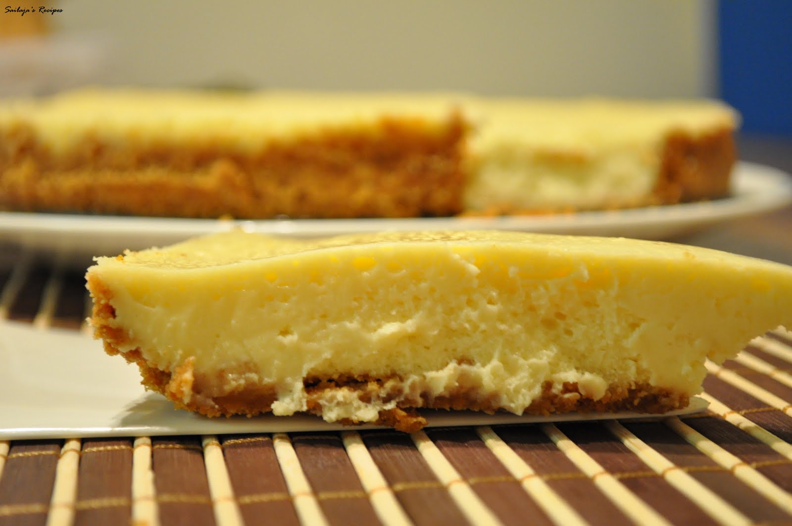 Sailaja's Recipes: Lemon Flavored Cheesecake