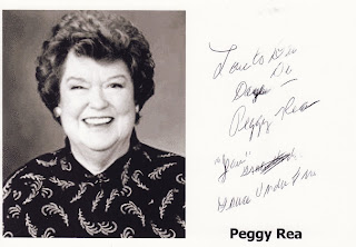 Kiwiautogal's Autographs: Peggy Rea