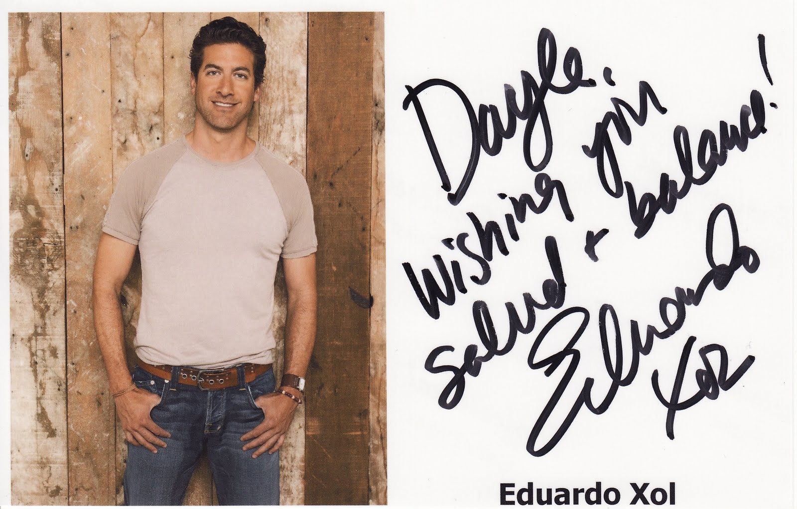 Kiwiautogal's Autographs: Eduardo Xol