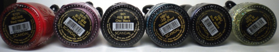 Black nail polish and lip gloss: Bewbies & Nail Polish