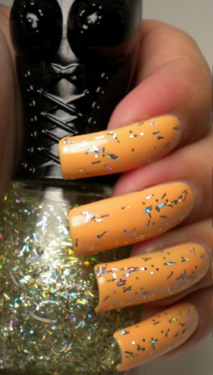 Black nail polish and lip gloss: Bewbies & Nail Polish