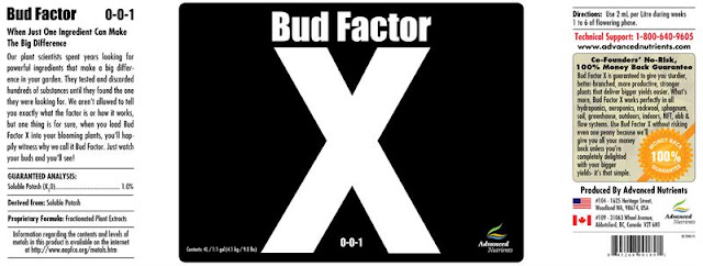 Ottawa Garden Equipment: Advanced Nutrients Bud Factor X (0-0-1)