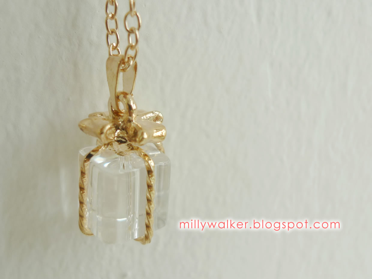 Milly Walker - Walking with Style: Crystal Present Box Necklace - All Sold