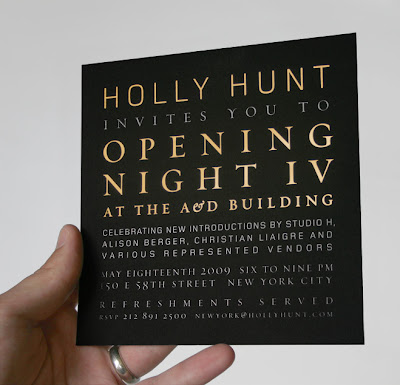 Thomas Quinn: ICFF Opening Night Invitation