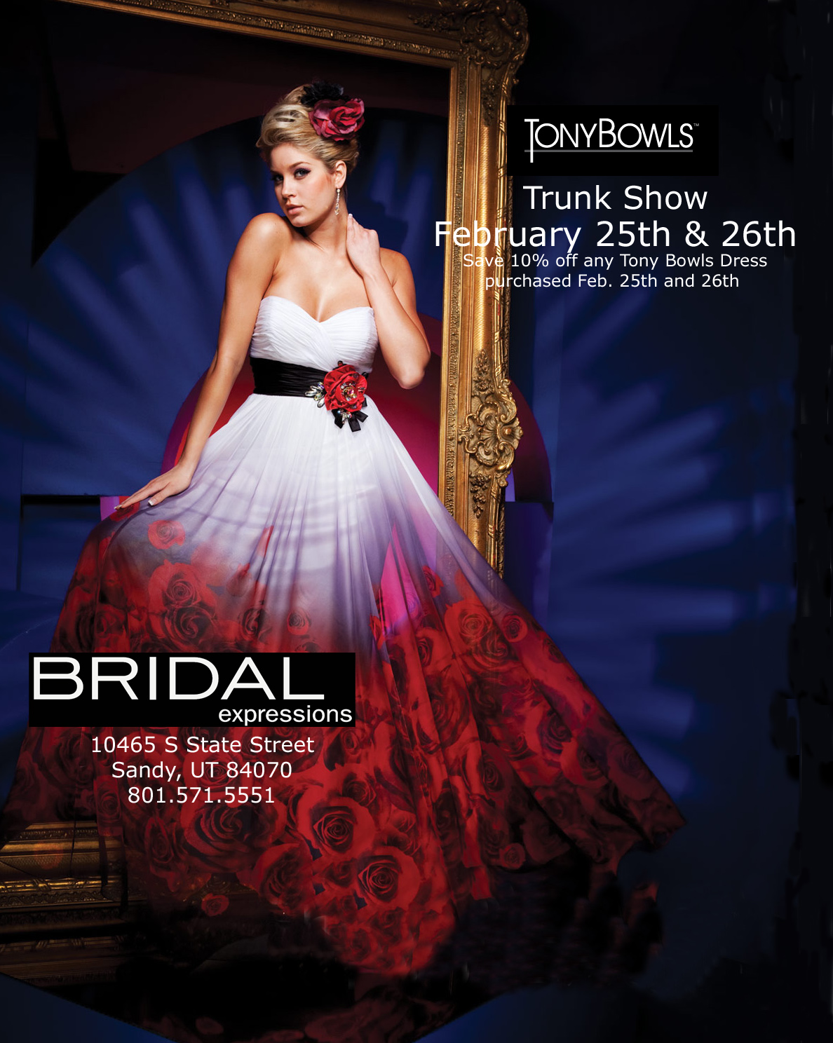 Bridal Expressions: Tony Bowls 2011 Trunk Show at Bridal Expressions