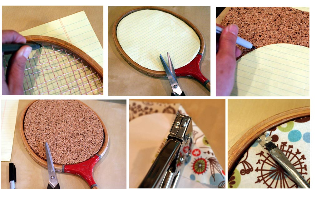 What's Your Racquet? - Tennis Racquet to Cork Board DIY Tutorial