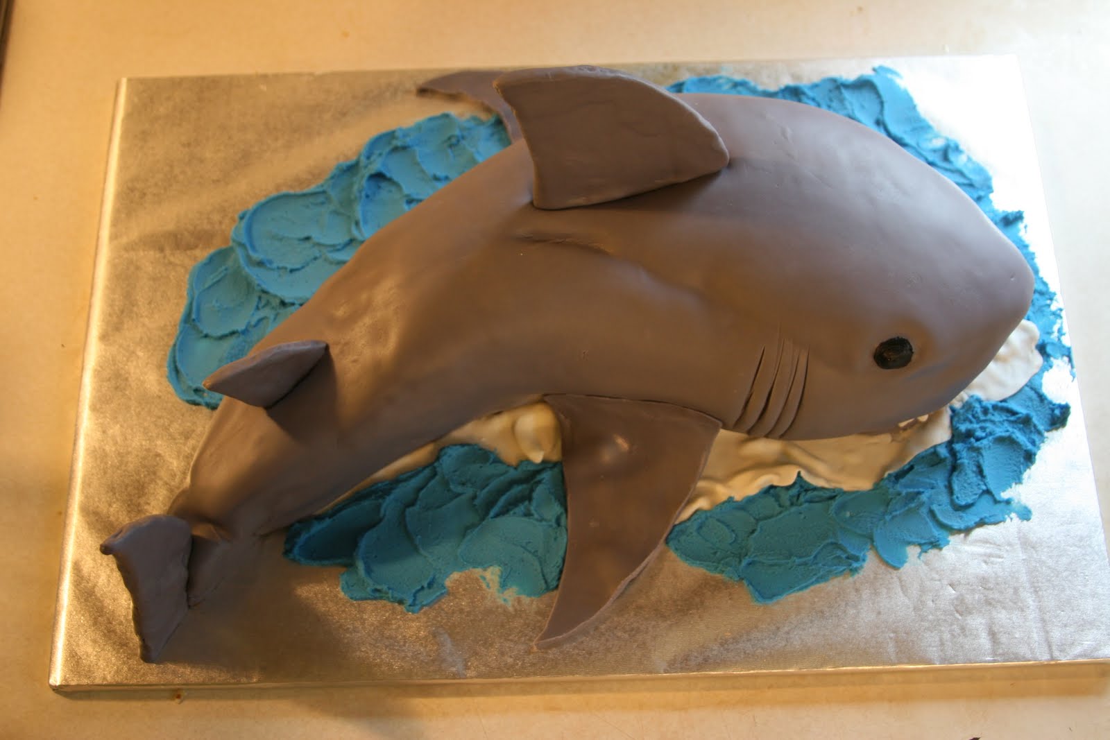 the cake box girls: Shark cake