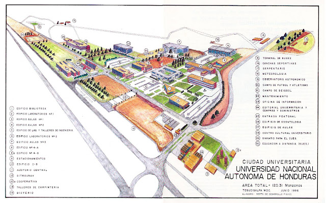 Mapa UNAH (Ciudad Universitaria)