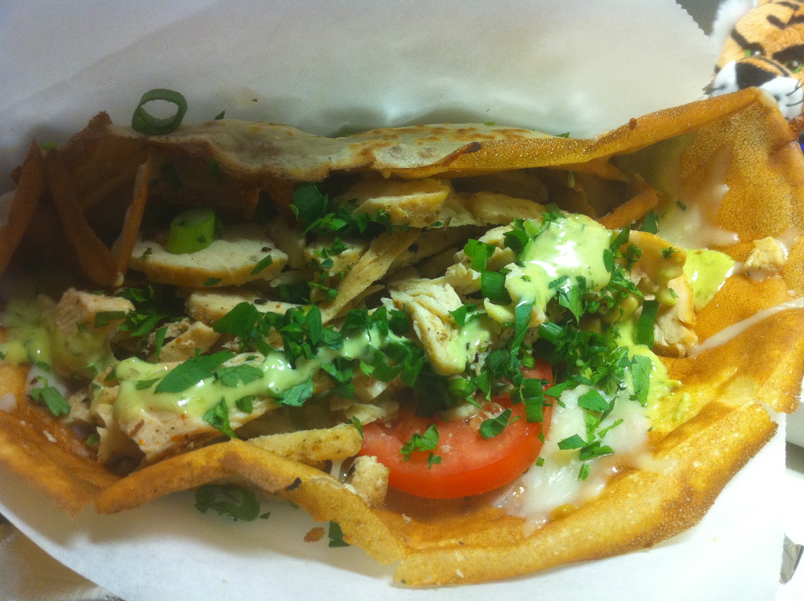 Bite and Booze: GoYaYa's Chicken Caprese Crepe