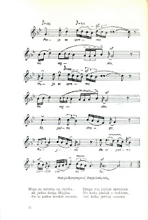 SEVDALINKE: Notni zapisi sevdalinki. Izvor: Vlado Milošević: Sevdalinka ...