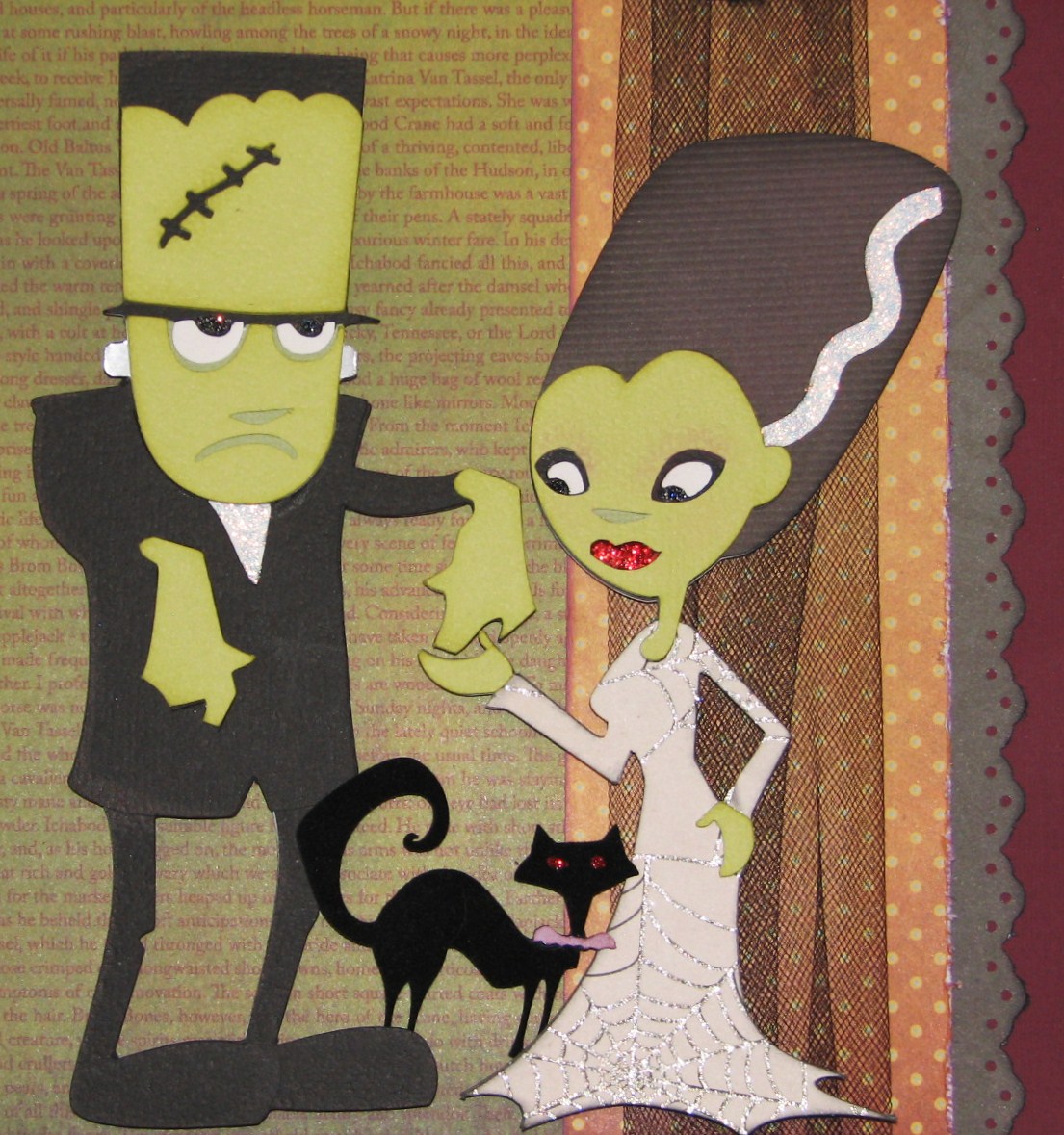 The Avid Scrapper: {Monster Mash Halloween Scrapbook Pages}