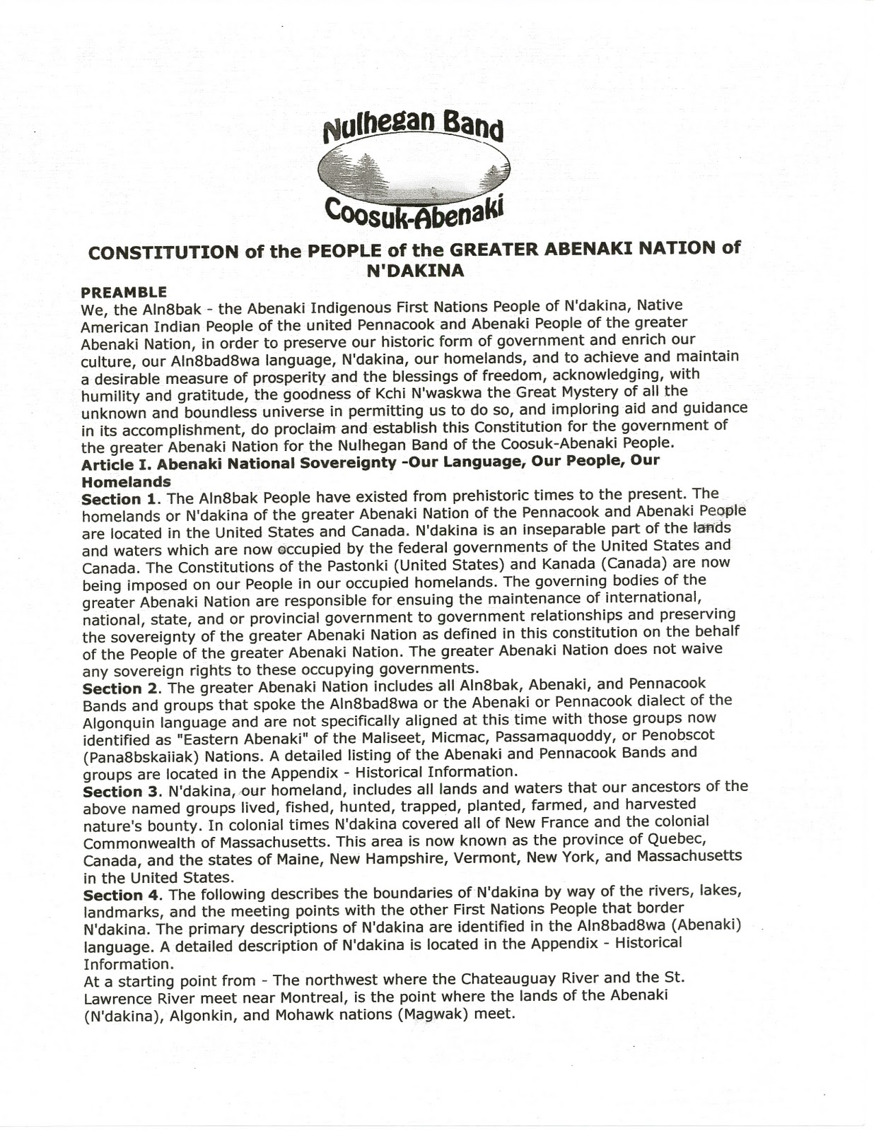The Reinvention of the Alleged Vermont and New Hampshire Abenakis ... The Reinvention of the Alleged Vermont and New Hampshire Abenakis ...