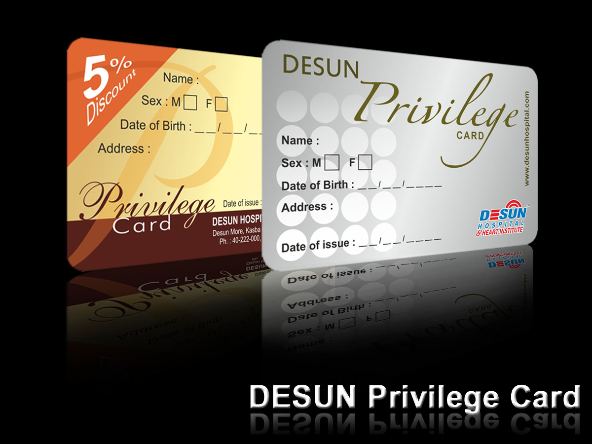 Santosh Creativity: Desun Privilege Card